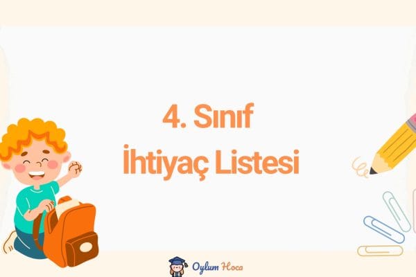 1. Sınıf İhtiyaç Listesi - Oylum Hoca